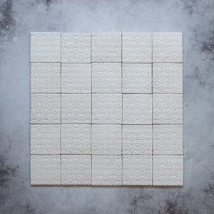 Simple White Handmade Ceramic Tile for Kitchen/bathroom Backsplash ...