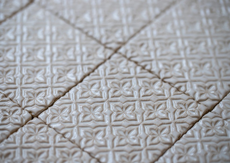 Simple White Handmade Ceramic Tile for Kitchen/bathroom Backsplash ...