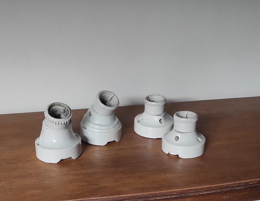 CHOOSE: French Art Deco Porcelain Wall Light, Porcelain Socket ...