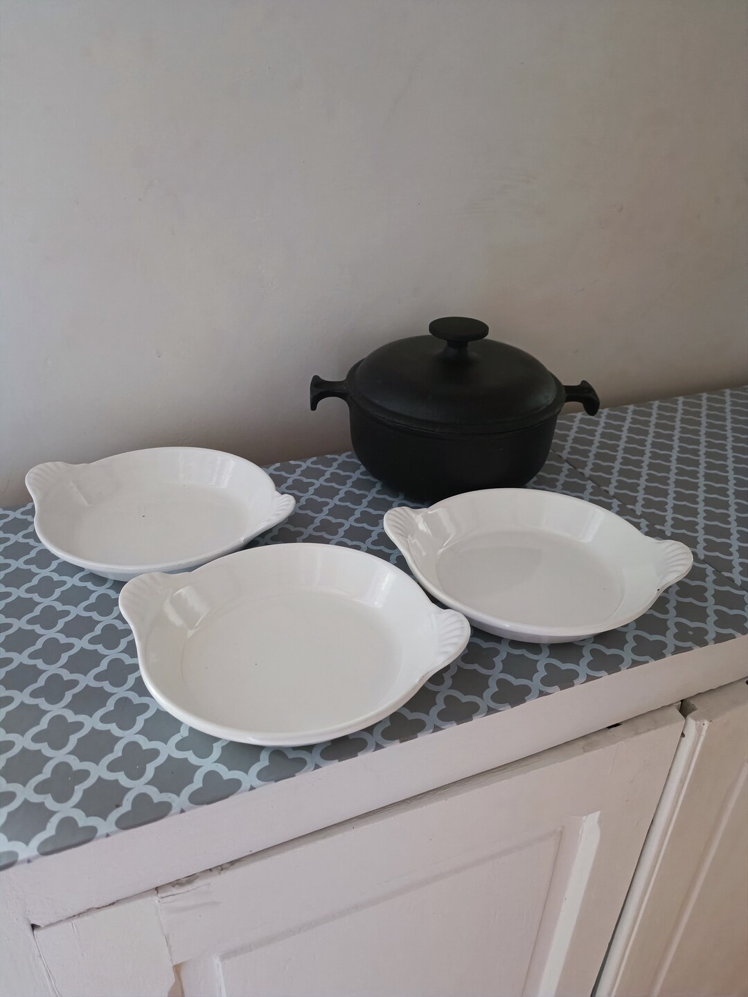 3 LE CREUSET French Roasting Pan / Vintage Ovenware Baking Pan 16 ...