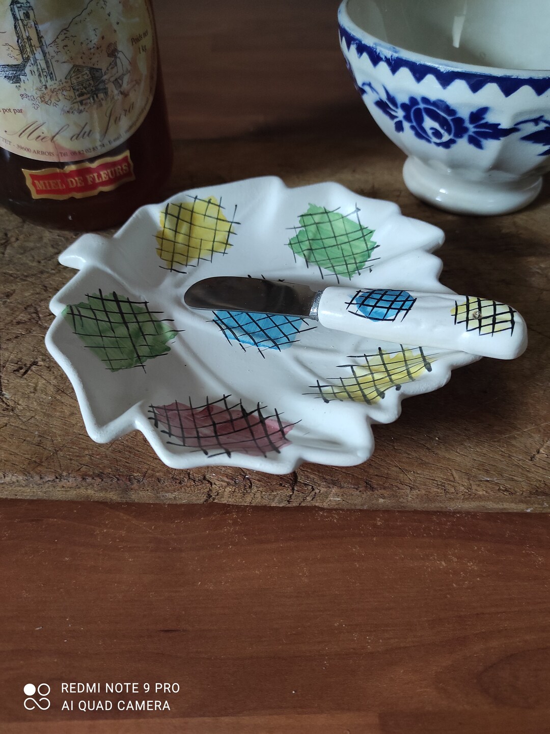 Vintage French Butter Dish With Knife / Mid Century / Kitchenware ...