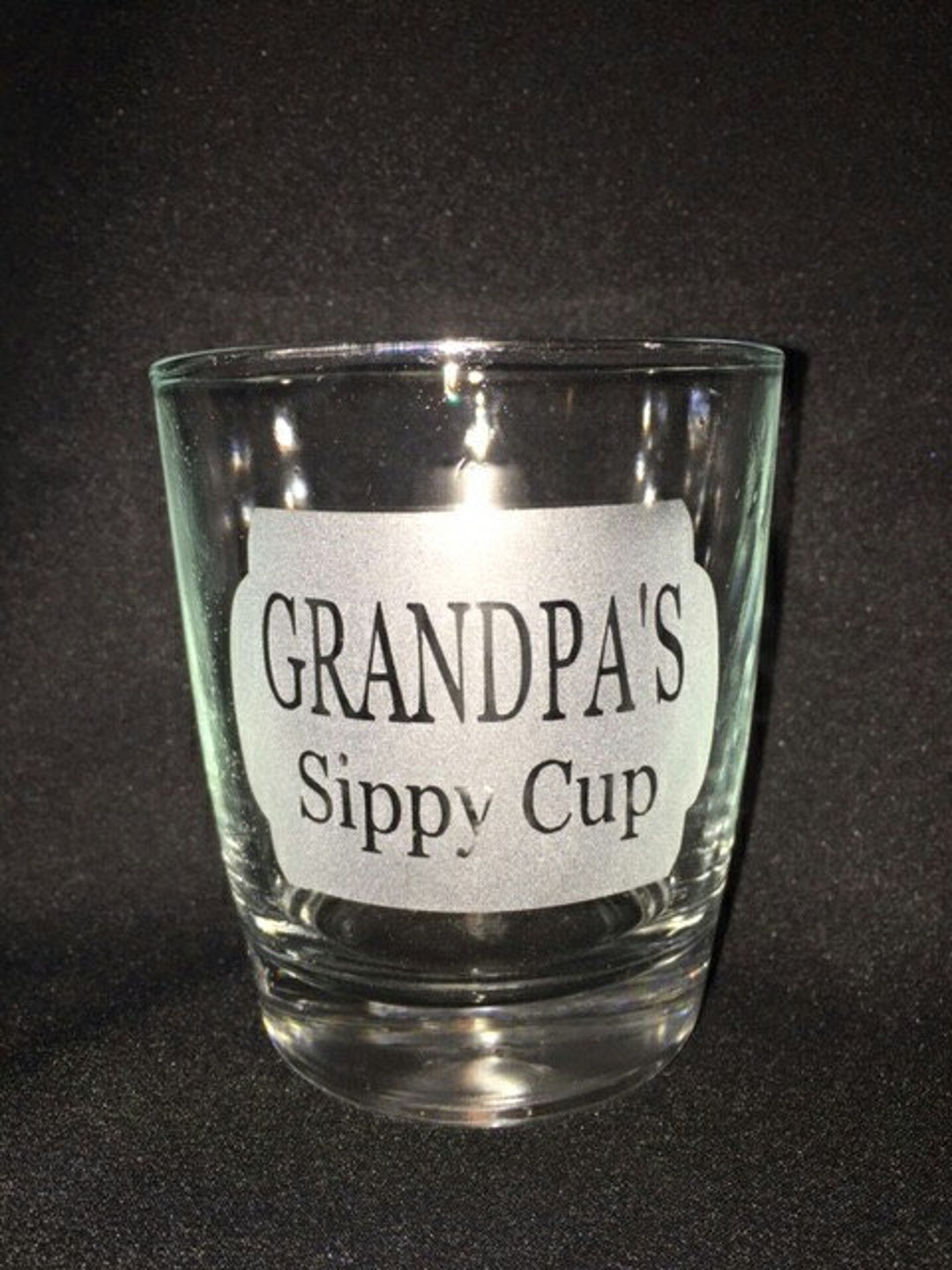 Grandpas Sippy Cup, Whiskey Glasses, Grandpa Gift, Custom Whiskey Glass ...