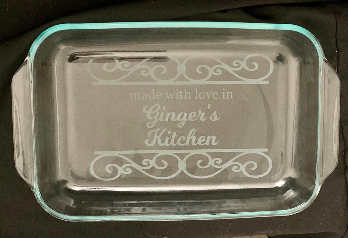 Personalized Pyrex Casserole Dish Custom Baking Dish Glass - Etsy