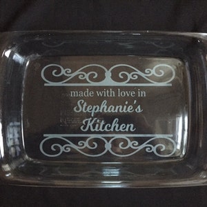 Personalized Baking Dish, Cooking Gift for Women, Personalized ...