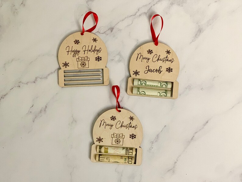 Money Holder Christmas Ornament, Money Gift Idea, Money Gifts for Kids ...
