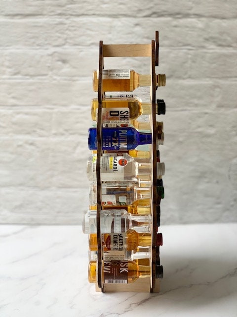 Wooden Christmas Tree Mini Liquor Bottle Advent Calendar | Etsy