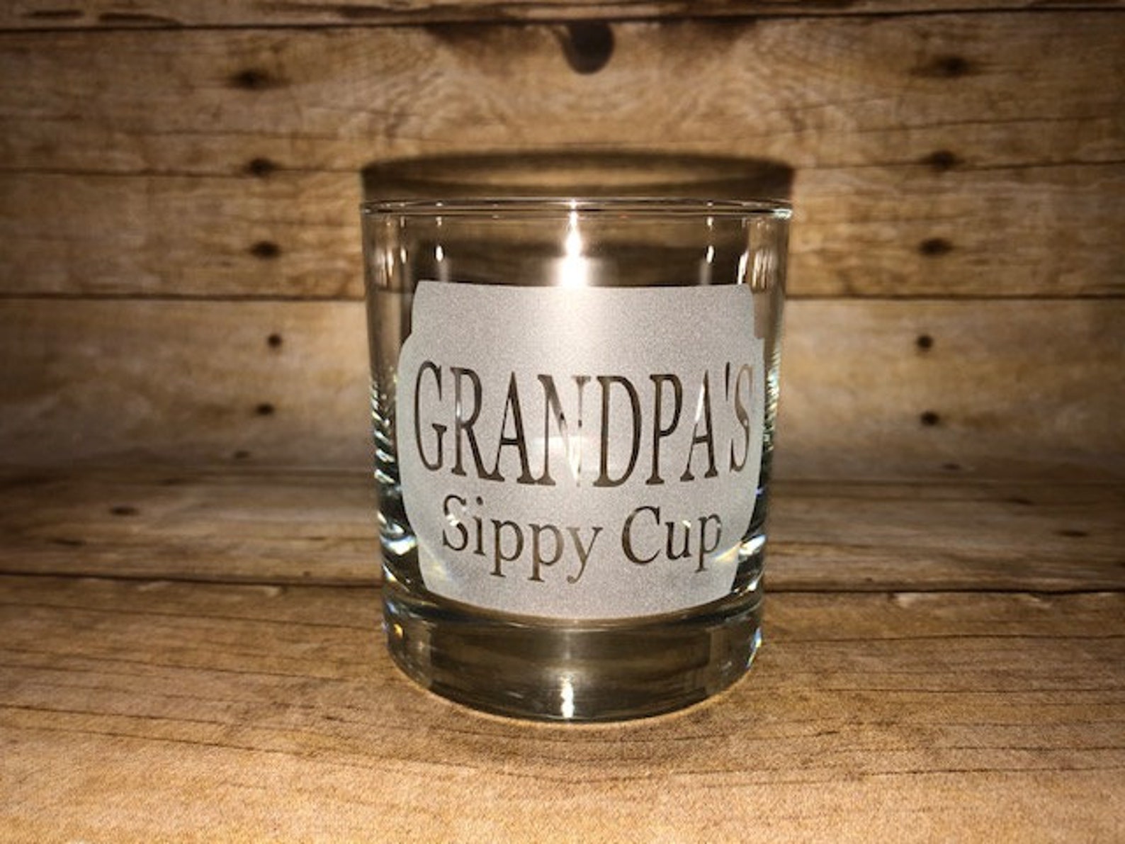 Grandpas Sippy Cup Whiskey Glasses Grandpa Gift Custom - Etsy
