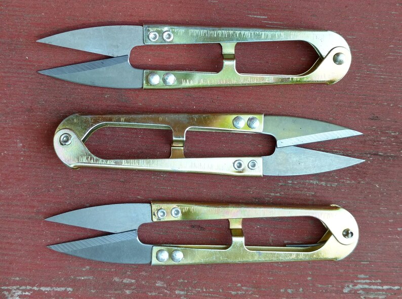 Rustic Gold Thread Snippers - Etsy