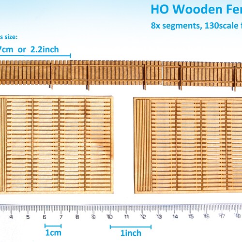 Miniature Picket Fence Kit HO OO Scale Diorama Dollhouse - Etsy
