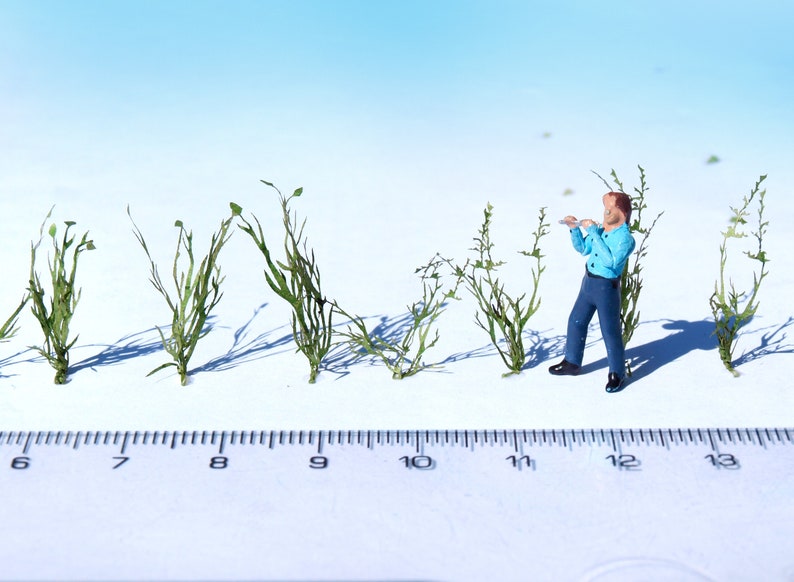 Miniature Tall Weed / Wild Flowers Plants Grass Tufts 8pcs HO - Etsy