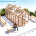 Miniature Greenhouse KIT, HO Scale 1:87 20mm Laser Cut Model Railway ...