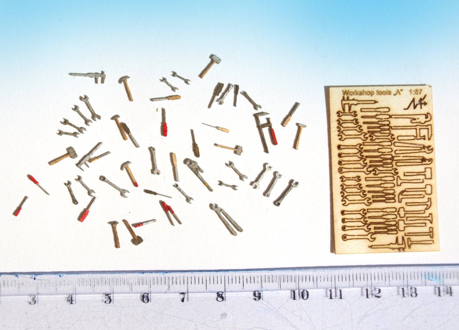 Miniature Tools Mega Set KIT, O HO Scale Model Railway Diorama Scenery ...