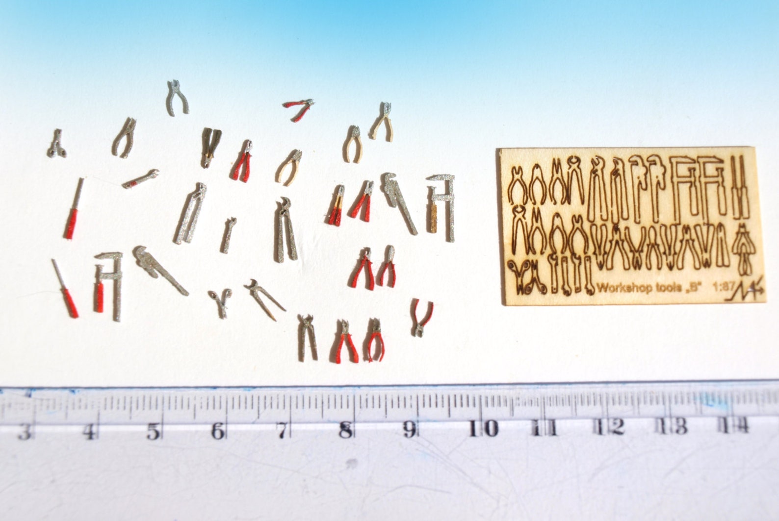 Miniature Tools Mega Set KIT, O HO Scale Model Railway Diorama Scenery ...