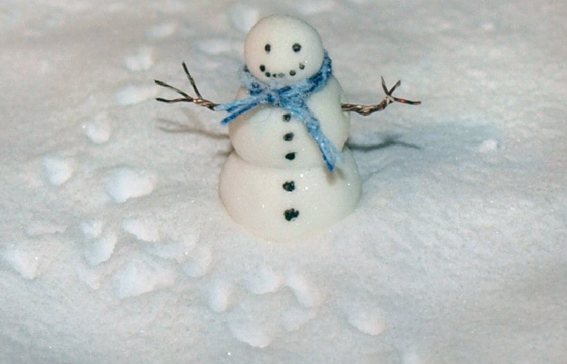 Miniature HO Scale Sledge Snowman Winter Model Railway - Etsy