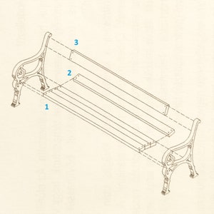 20 Miniature Park Bench KIT: HO Scale Model Railway Scenery - Etsy