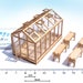 Miniature Greenhouse KIT, HO Scale 1:87 20mm Laser Cut Model Railway ...