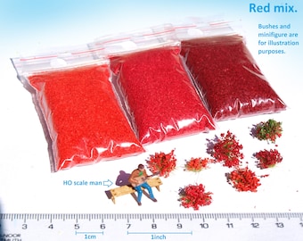 Miniature Flower Petals Blooms Leaves Set Orange Mix HO O - Etsy