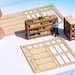 Miniature Shelf Shelves Rack KIT HO OO Scale Model Storage Diorama ...