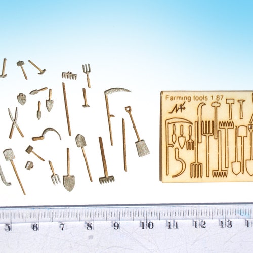 Miniature Tools Mega Set KIT O HO Scale Model Railway Diorama - Etsy