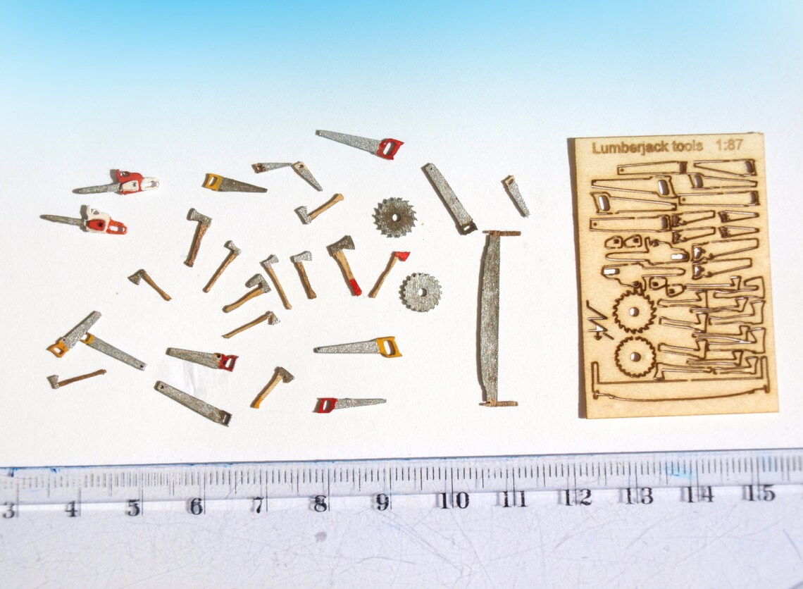 Miniature Tools Mega Set KIT O HO Scale Model Railway Diorama - Etsy