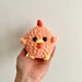 Crochet Baby Chick/softie Plushie/peach Orange Stuffed Chicken/hand ...