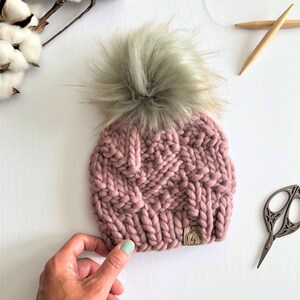 THE GIBBON Beanie-knit Pattern/chunky Knit Hat Pattern/beanie Pattern ...