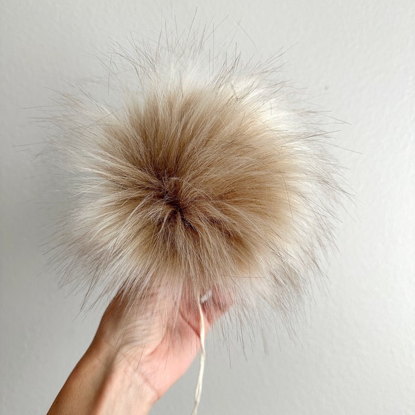 Faux Fur Pom Pom - Etsy