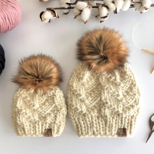 THE GIBBON Beanie-knit Pattern/chunky Knit Hat Pattern/beanie Pattern ...