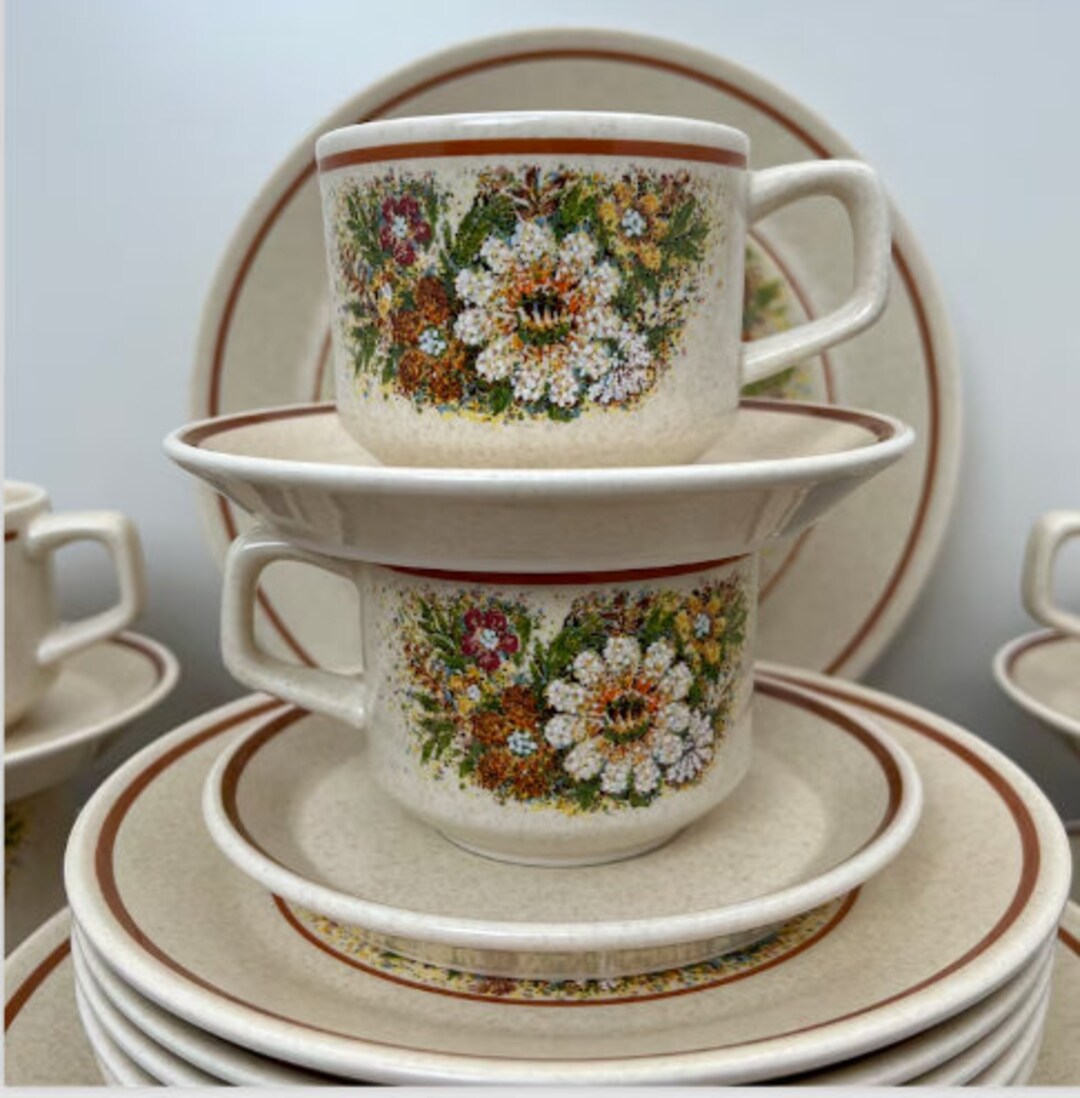 Vintage 1975 Lenox Temperware Magic Garden 5 Piece Place Setting ...