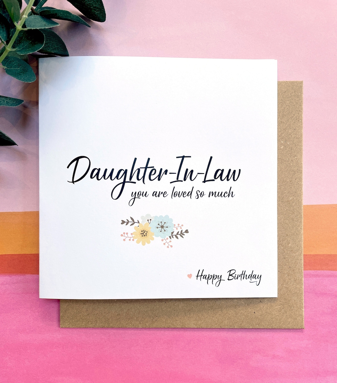 Daughter in Law Birthday Card - Birthday Card - Female Relation - Card ...