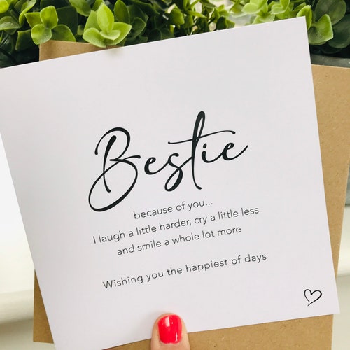 Bestie for the Resties Best Friend Card BFF - Etsy