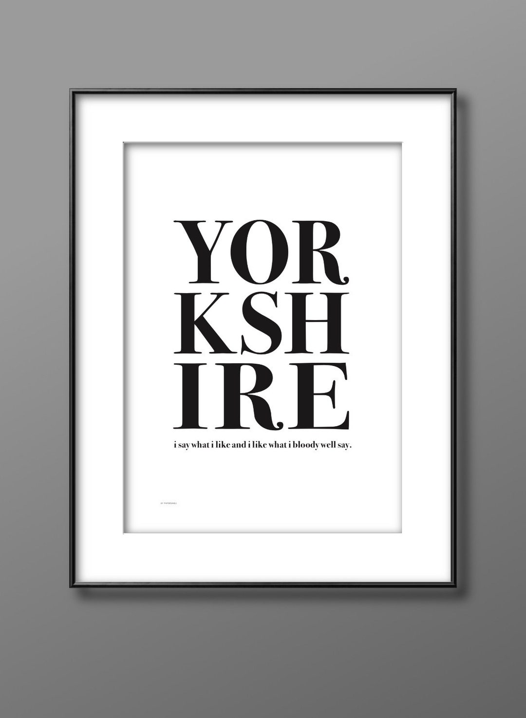 YORKSHIRE Yorkshire A4 Print Yorkshire Slang Yorkshire Sayings Gift for ...