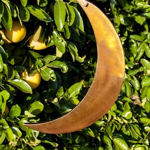 Metal Moon Art - 10" Steel Crescent Moon - Wall Art - Etsy