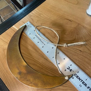 Metal Moon Art - 10" Steel Crescent Moon - Wall Art - Etsy