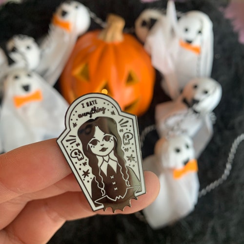 Wednesday Addams Enamel Pin / the Addams Family - Etsy