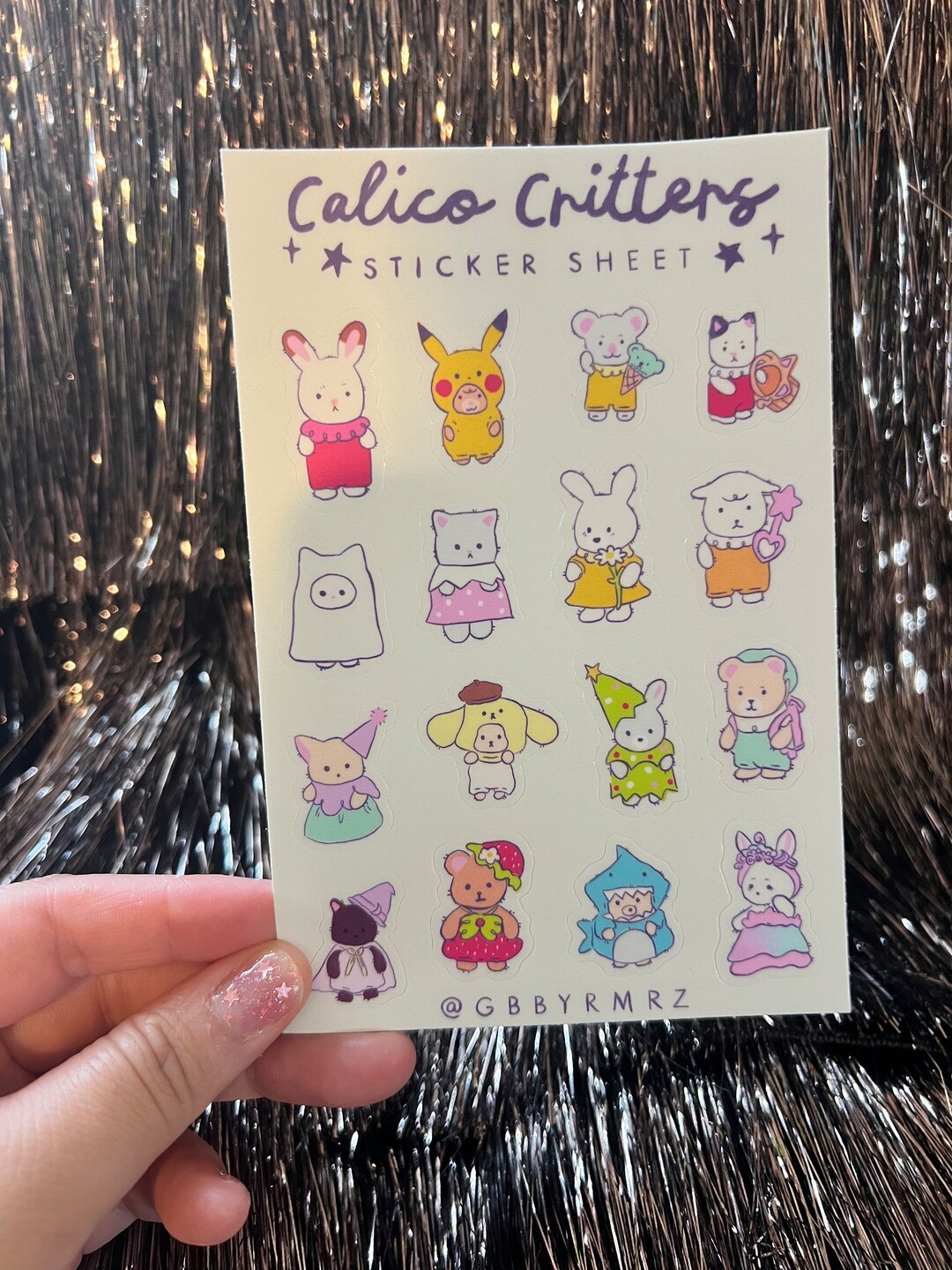 Critter Sticker Sheet - Etsy