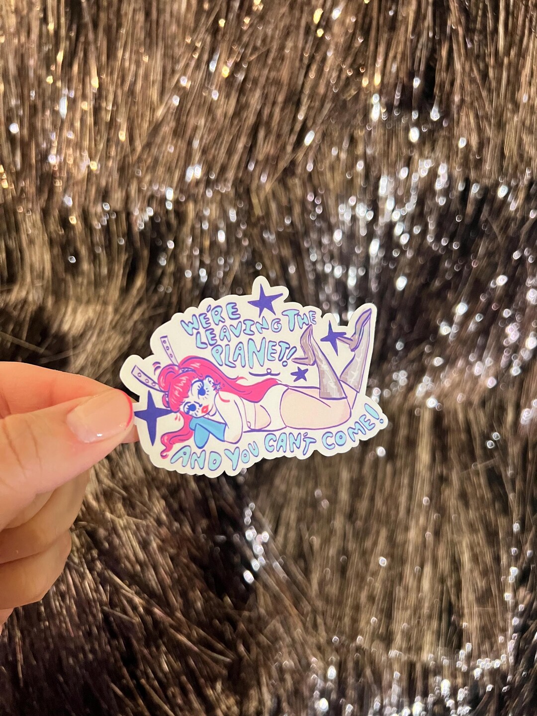 Super Graphic Ultra Modern Girl Sticker - Etsy