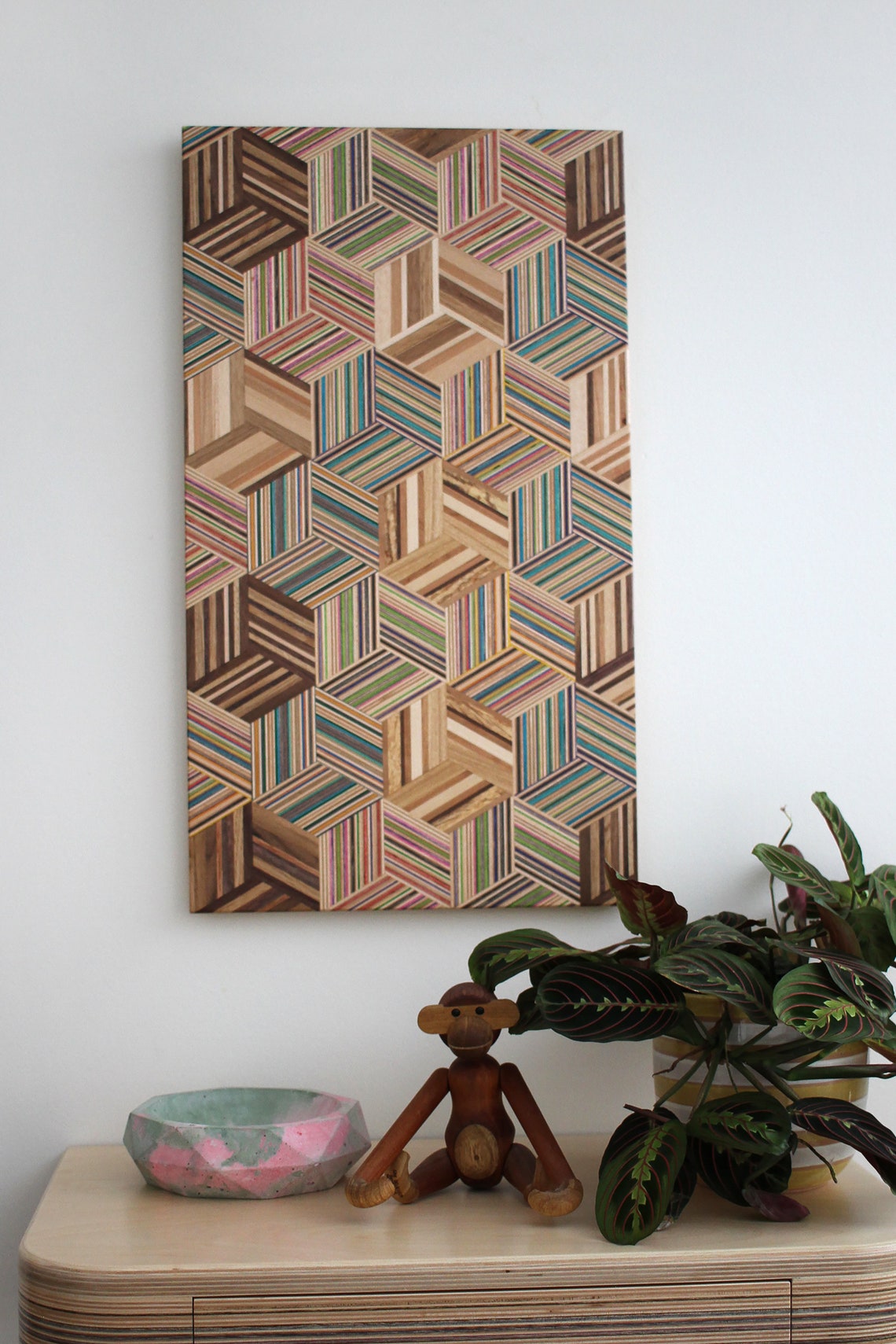 Hexagon Wall Art | Etsy