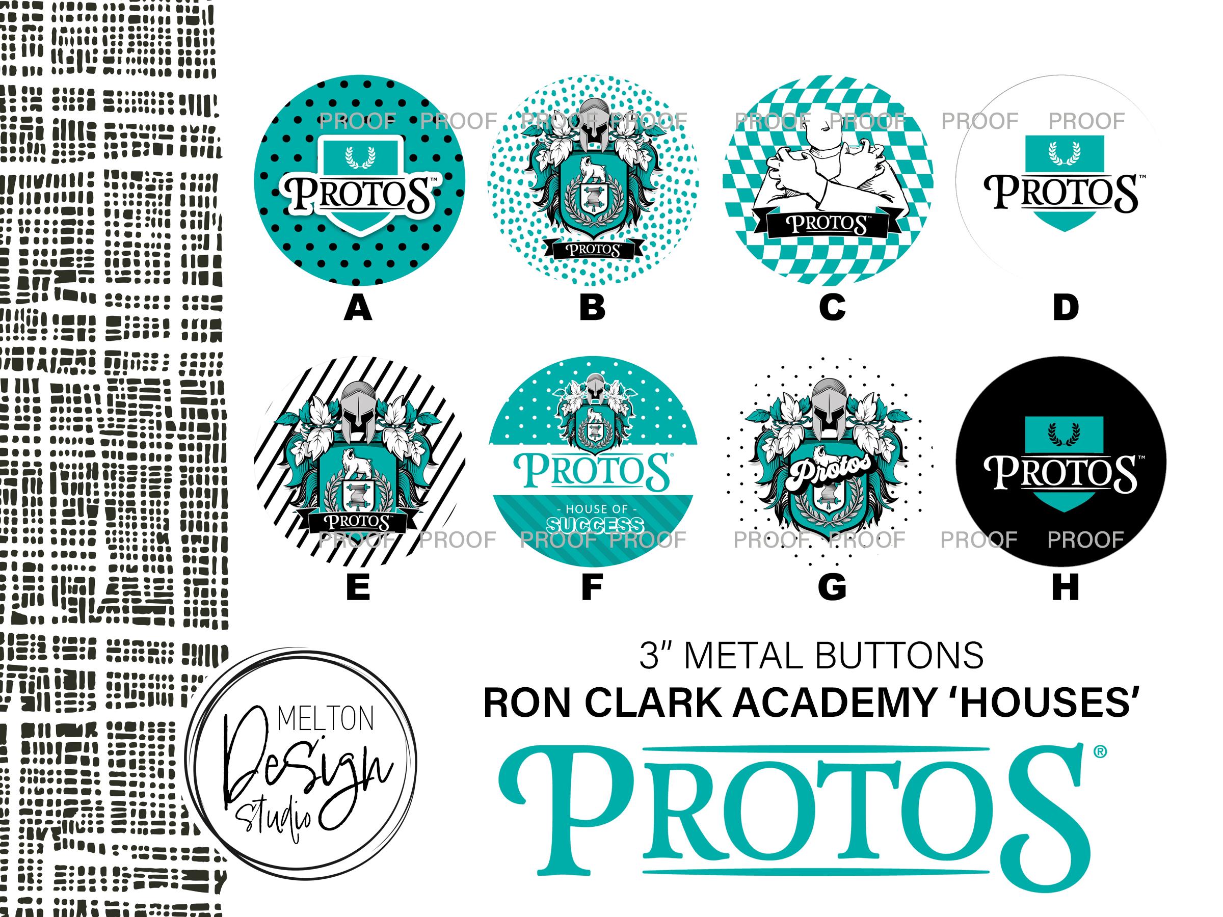 Ron Clark Academy Altruismo House Buttons 3 Amistad, Réveur, Nukumori, Sollevare, Protos, Onraka ...