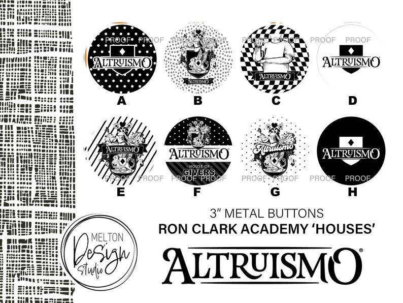 Ron Clark Academy Altruismo House Buttons 3 Amistad, Réveur, Nukumori ...