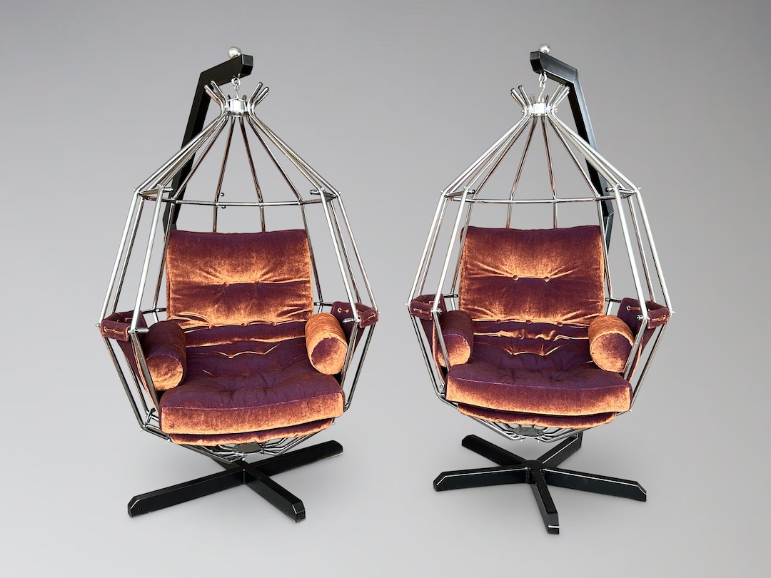 Restored Vintage Ib Arberg Parrot Chair Hanging Birdcage Chair ...