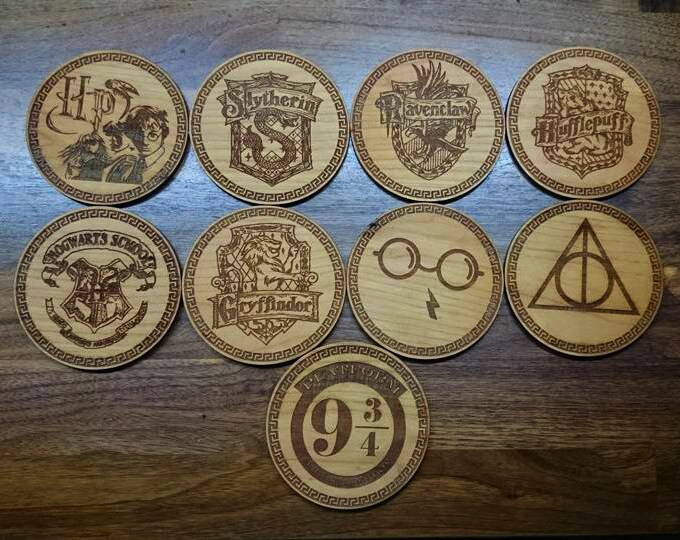 Harry Potter Coasters - Etsy