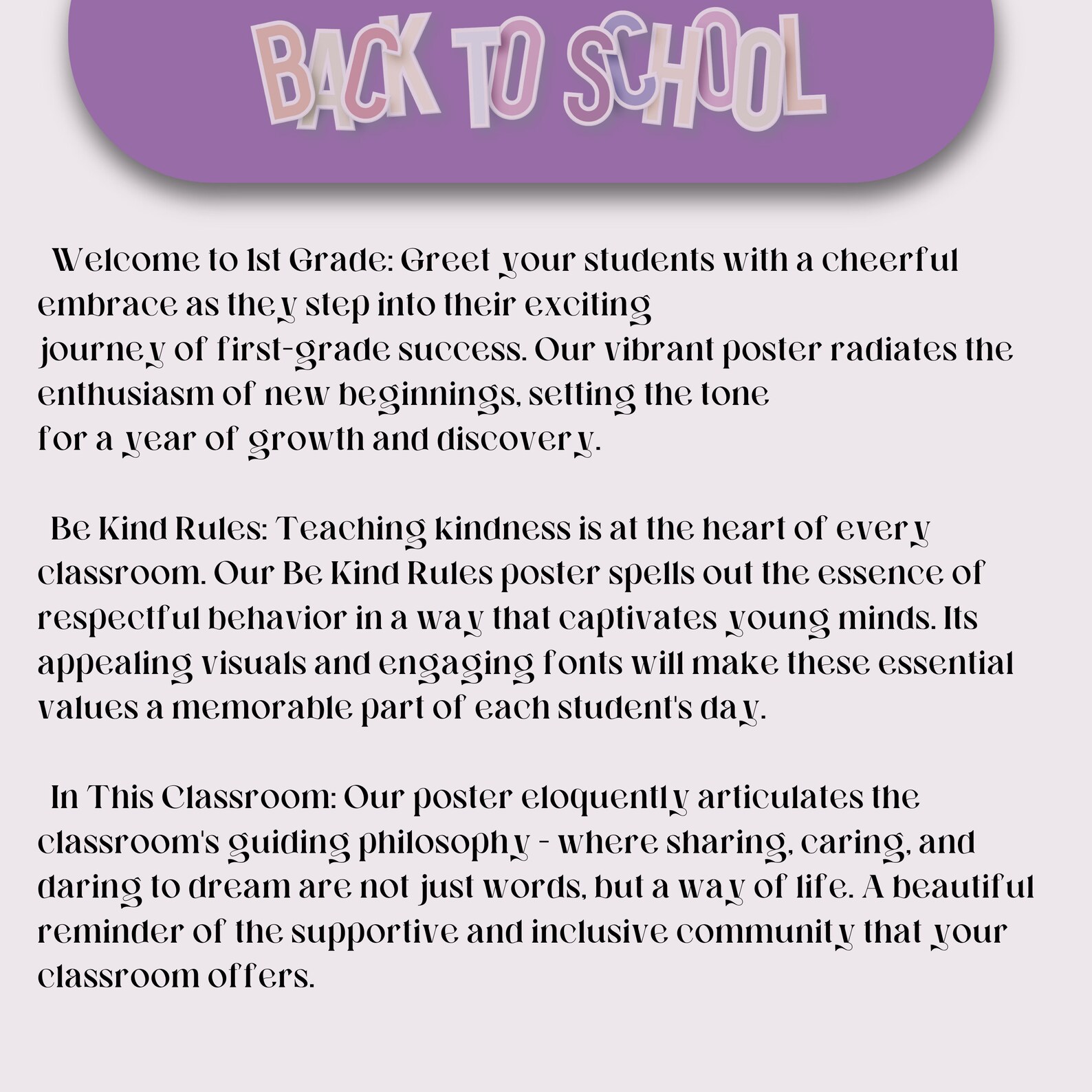 Classroom Décor Wall Sign Printable Poster Classroom Rules Aesthetic ...