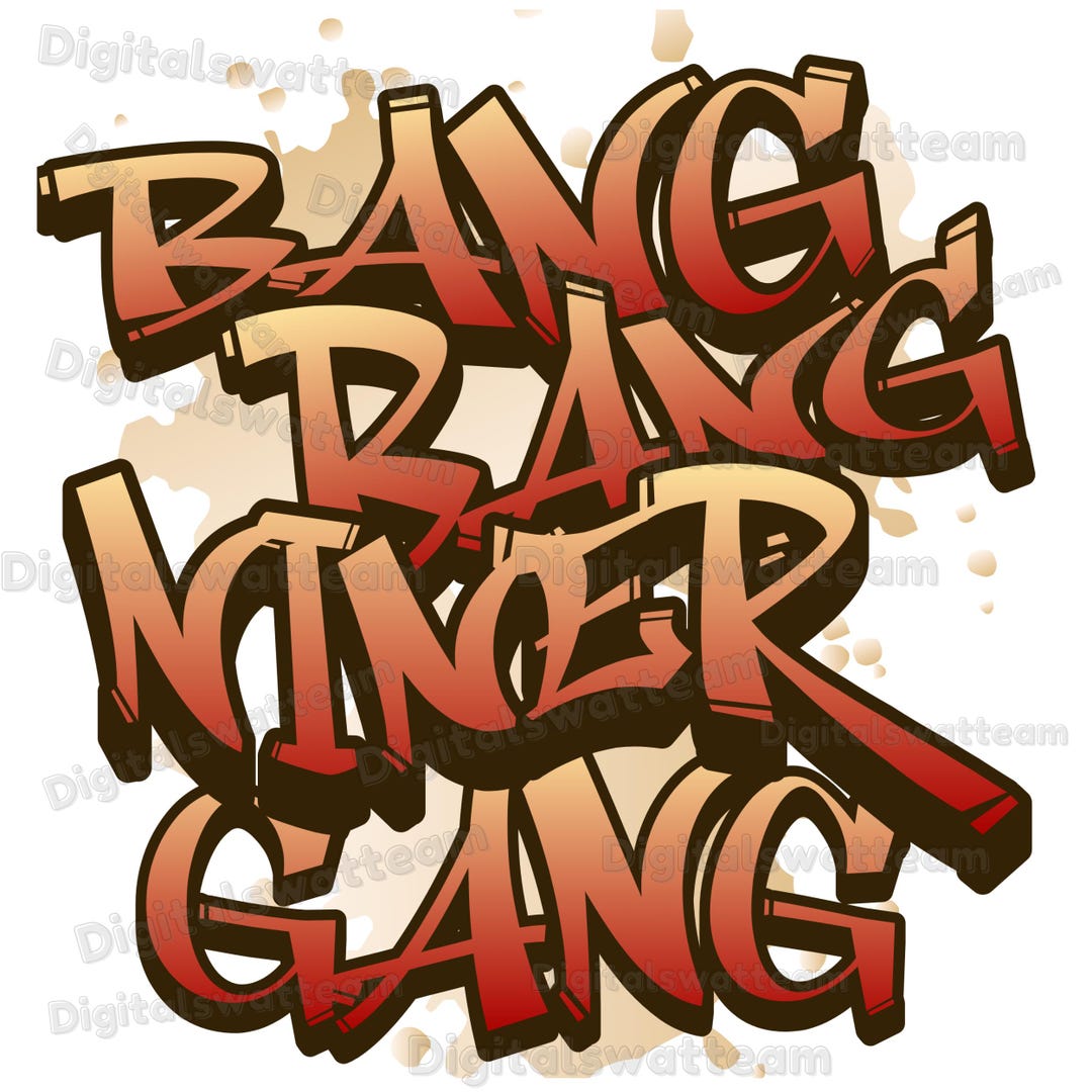 Bang Bang Niner Gang Old Skool SVG PNG Latina Svg Game Day Football ...