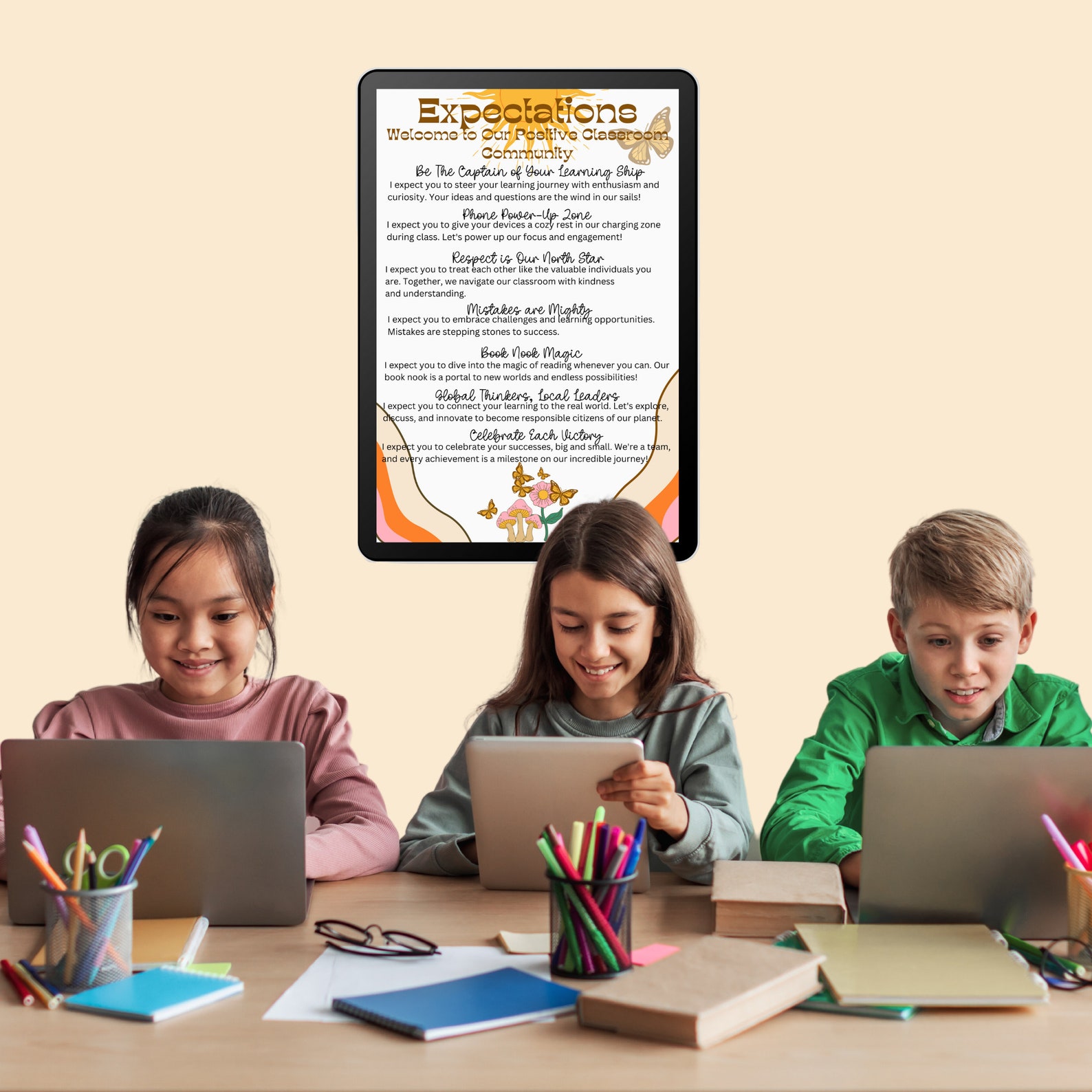 Classroom Expectations Wall Sign Printable Poster Classroom Guidelines ...