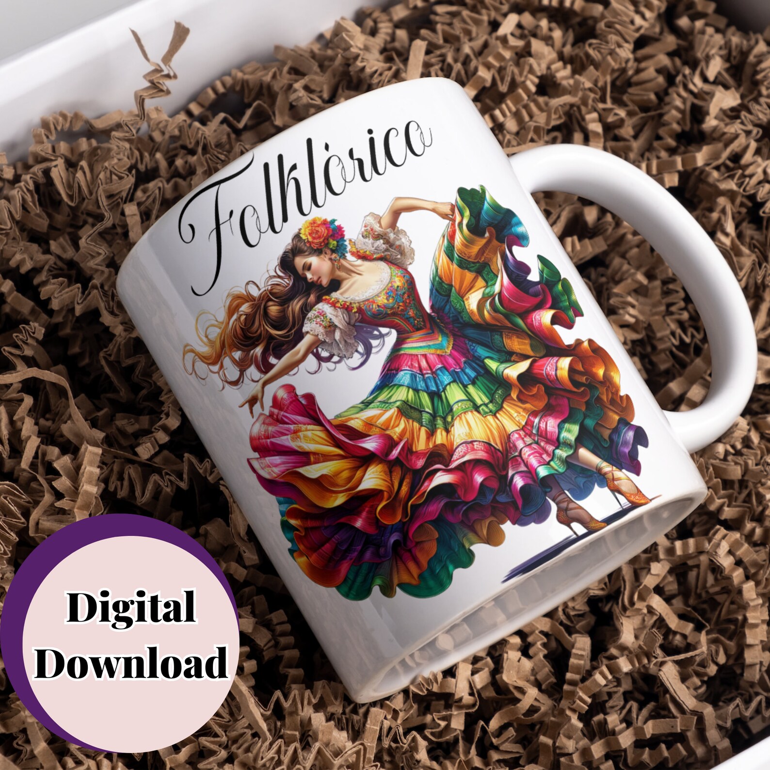 Flamenco Dancer SVG PNG, Mexican Folklorico Latina Art (digital ...