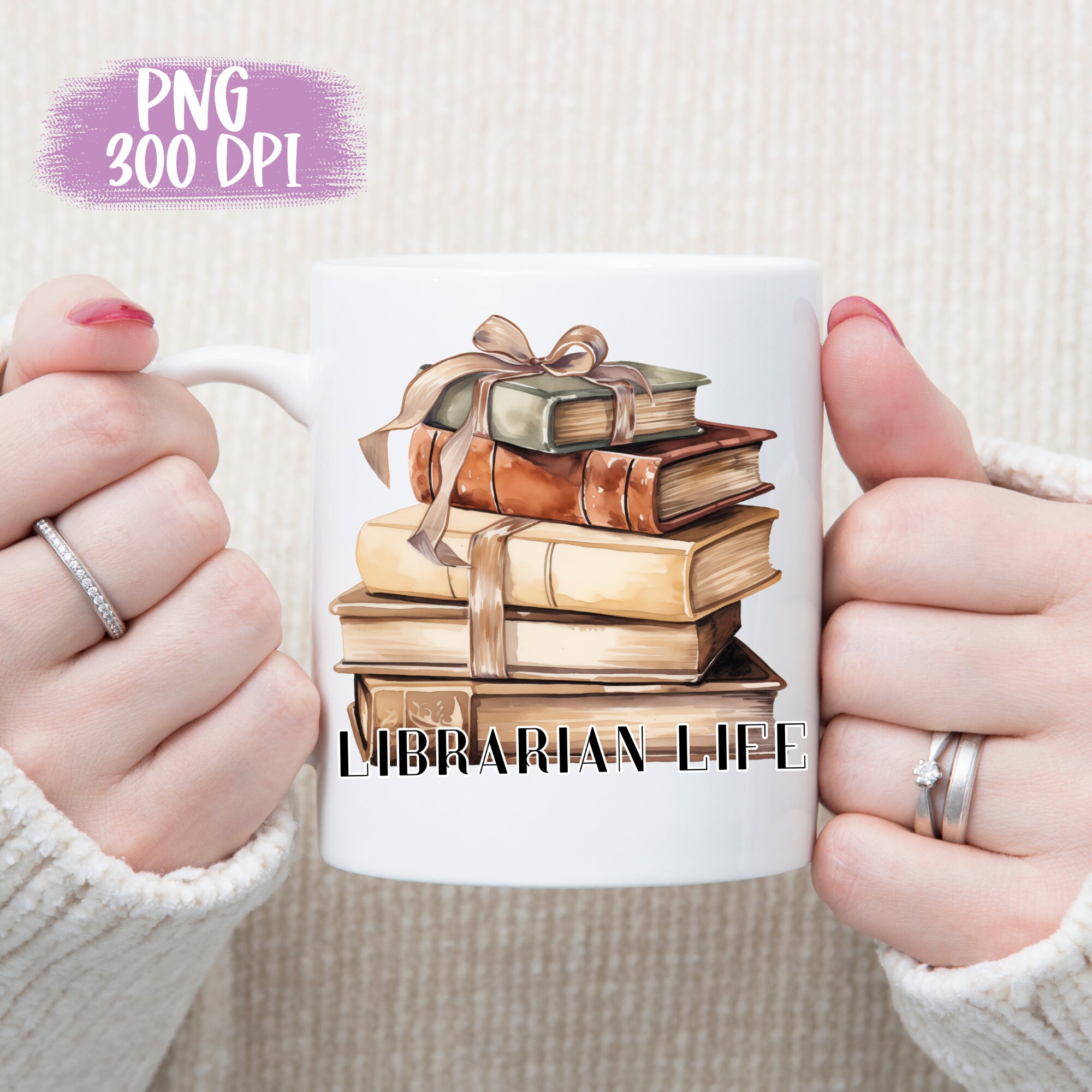 Librarian Life Digital Download PNG Profession Occupation Librarian PNG ...