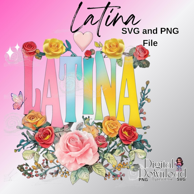 Mexican SVG Latina Digital Download PNG Latina Chicano Chicana Personal ...