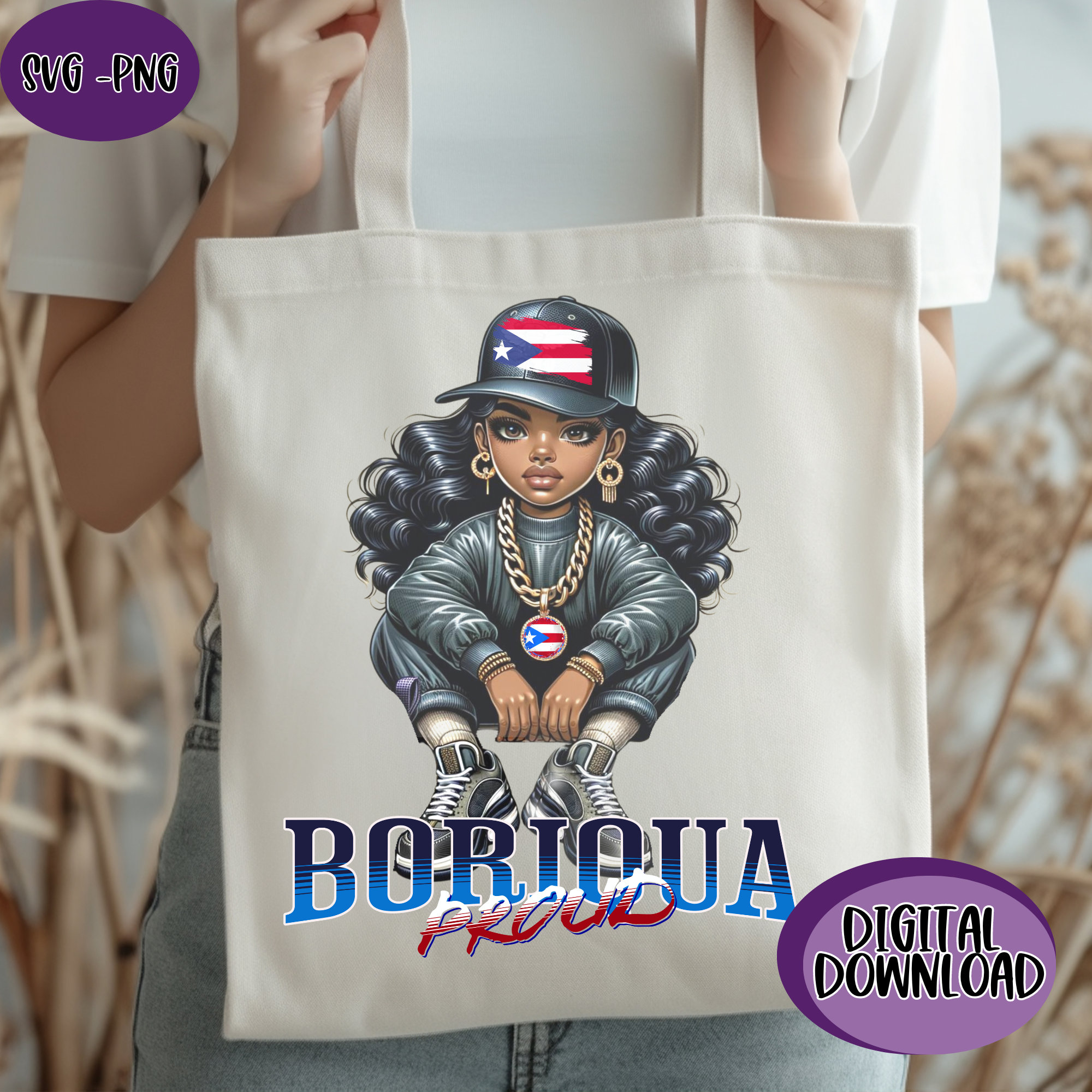 Boriqua SVG PNG Files Digital Download Hispanic Culture, Puerto Rico ...