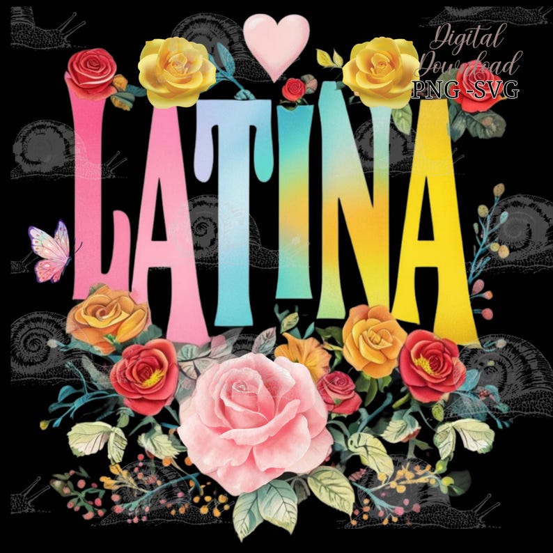 Mexican SVG Latina Digital Download PNG Latina Chicano Chicana Personal ...
